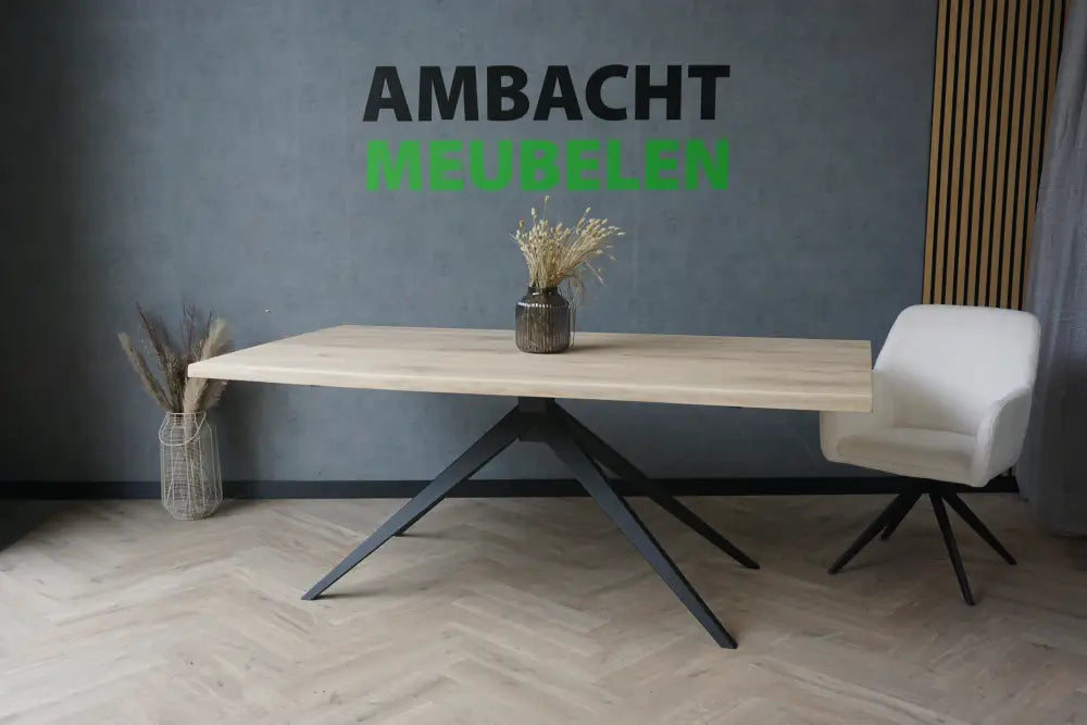 Eiken Boomstam Tafel Matrix 10x3 cm | Showroom elke dag geopend