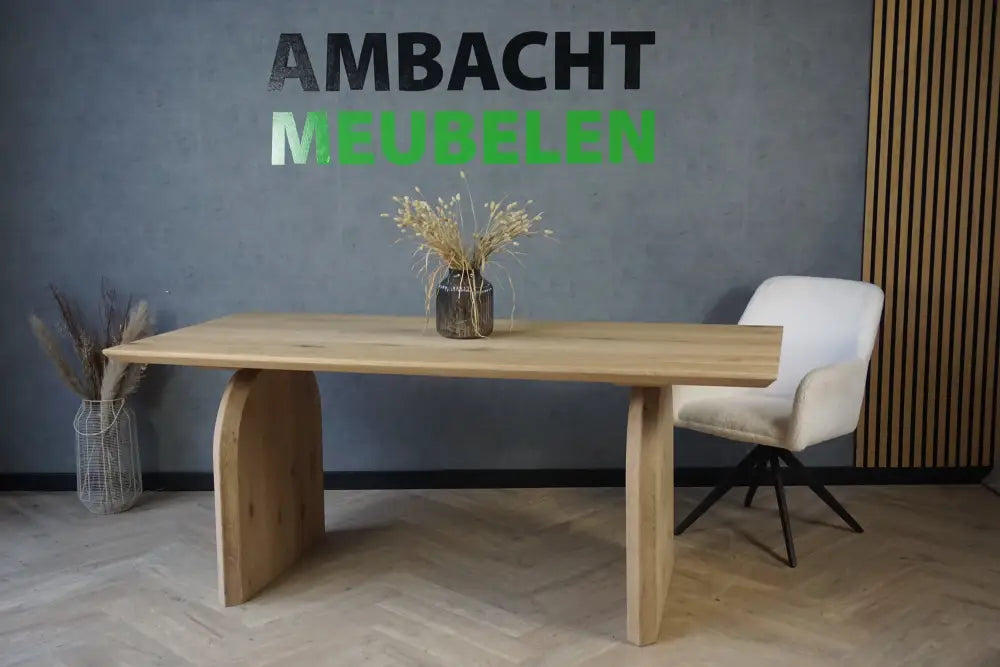 Verjongde Rechte Eiken Tafel Matrix Eiken 12x5 cm | Alles van Eiken